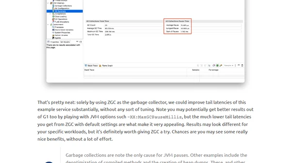 Let's Take a Look at... Lower Java Tail Latencies With ZGC